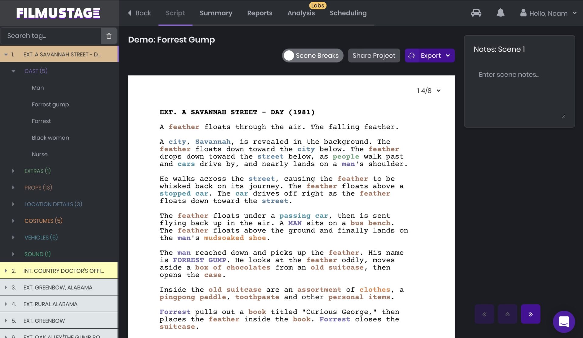 Review: Testing Filmustage's AI Powered Script Breakdown App On A ...