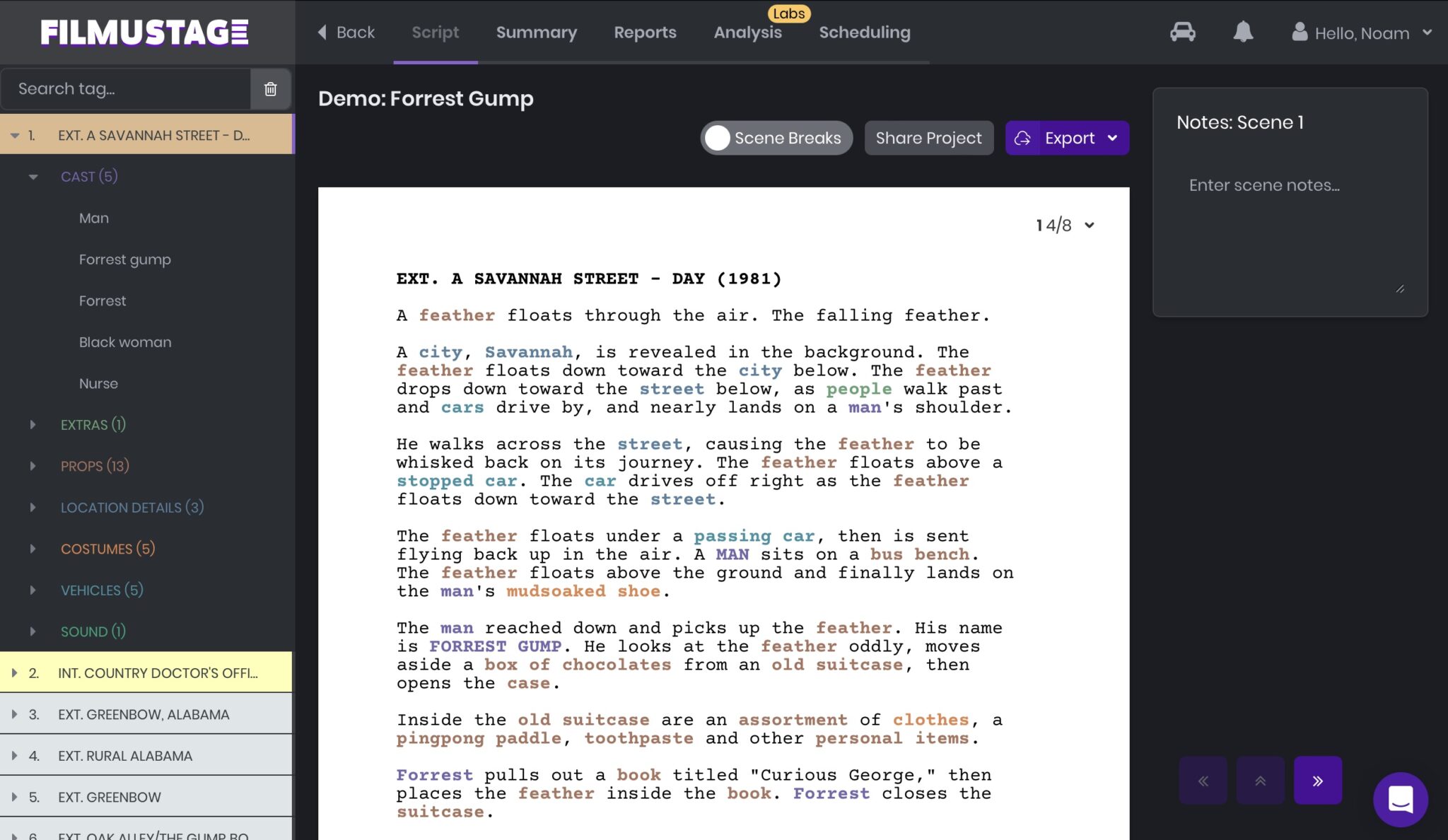 Review: Testing Filmustage's AI Powered Script Breakdown App On A ...